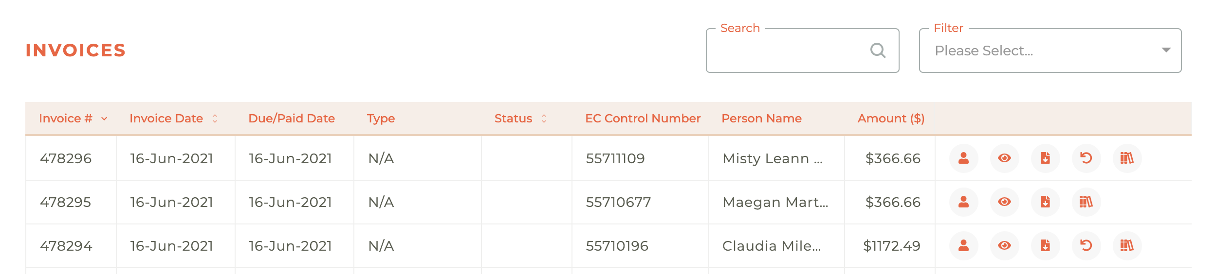 Invoices | Tangilla AMS Documentation