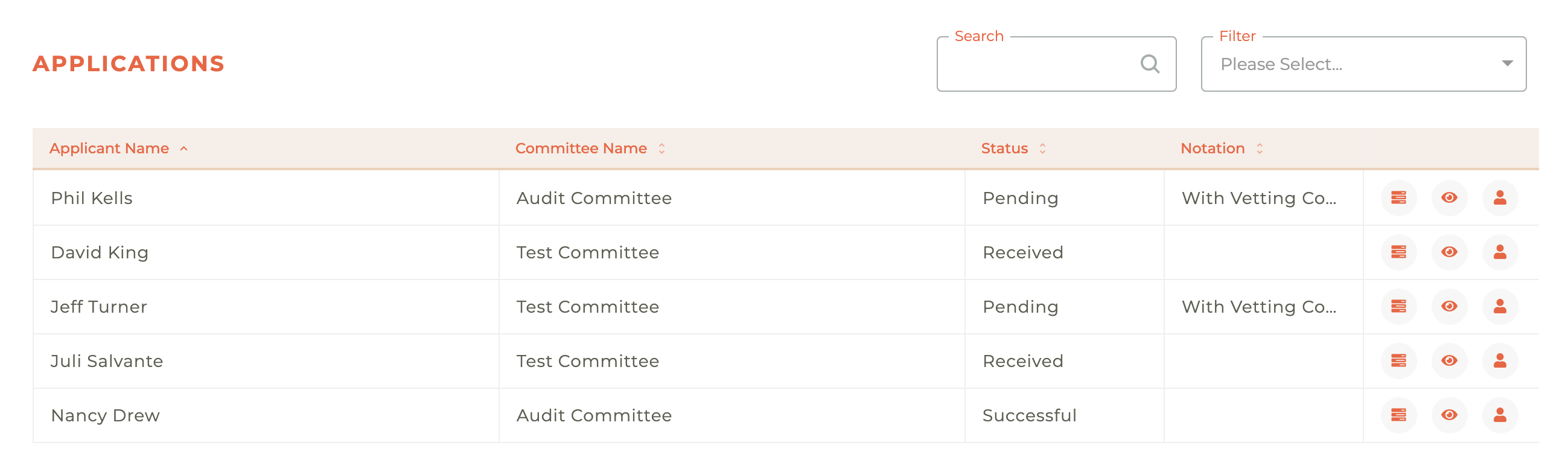 Applications | Tangilla AMS Documentation
