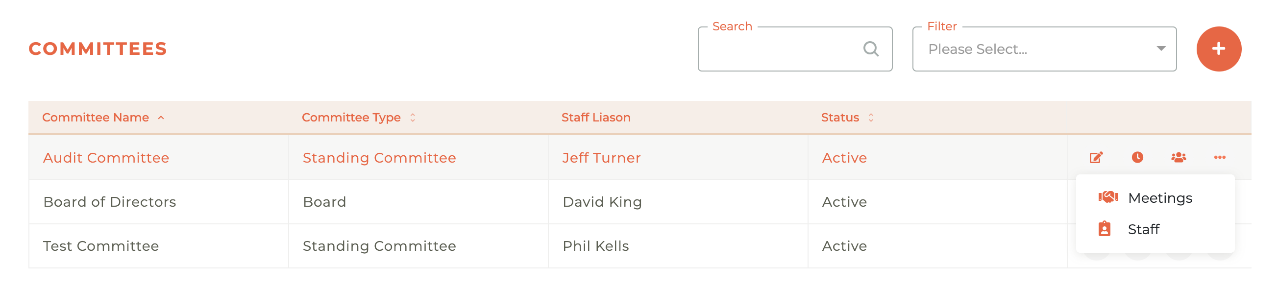 Committees | Tangilla AMS Documentation