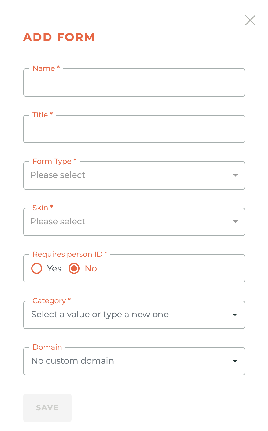 Forms | Tangilla AMS Documentation