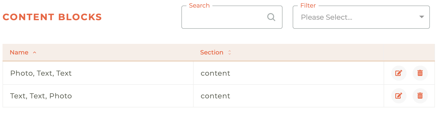 Content Blocks | Tangilla AMS Documentation
