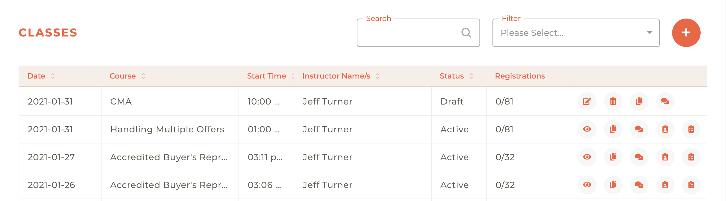 Classes | Tangilla AMS Documentation
