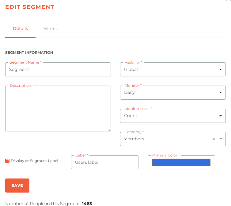 Segments | Tangilla AMS Documentation